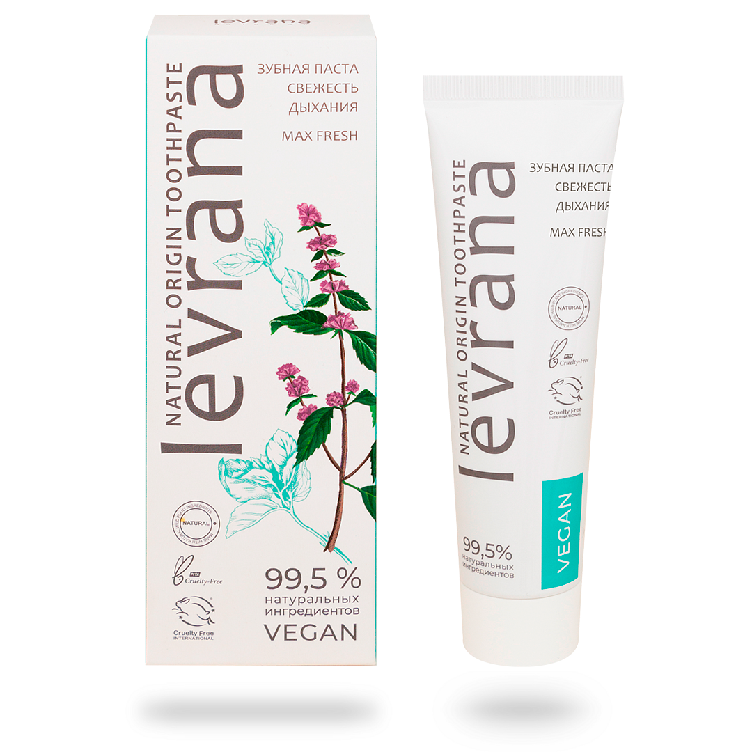 Levrana Натуральная зубная паста "Свежесть дыхания", 75мл