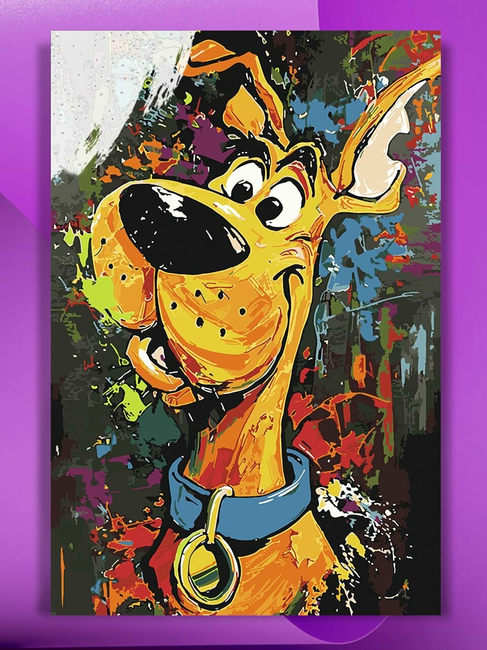 Картина по номерам на холсте Скуби Ду - Арт, 40 х 60 см