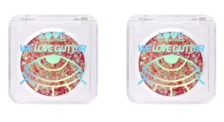 Глиттер для лица Love Generation We love glitter, тон 01 красно-фиолетовый, 1,8 г, 2 шт