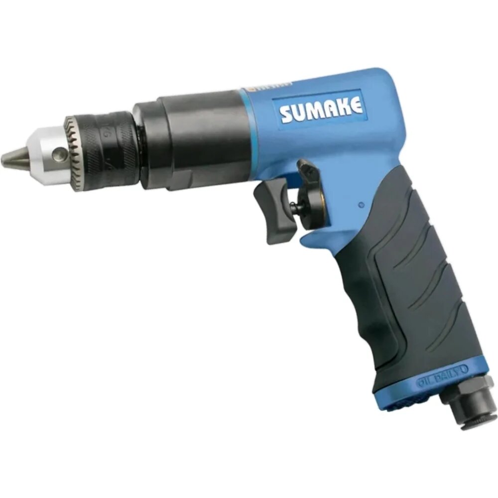 Пневмодрель SUMAKE ST-M5010 10 мм 8159090 профессиональная воздушная дрель с реверсом и рапид‑соединением