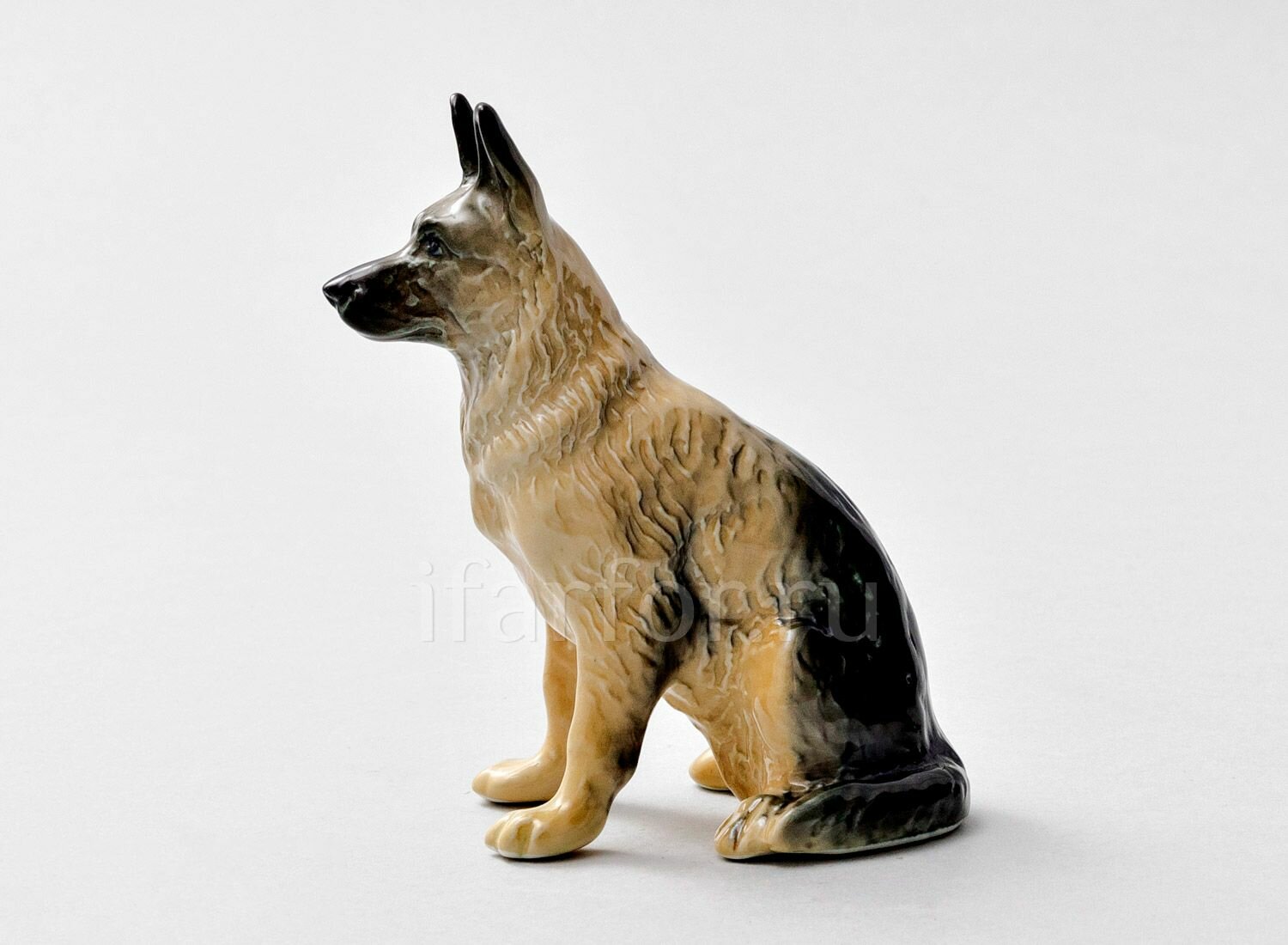 Скульптура Немецкая малая овчарка палевая