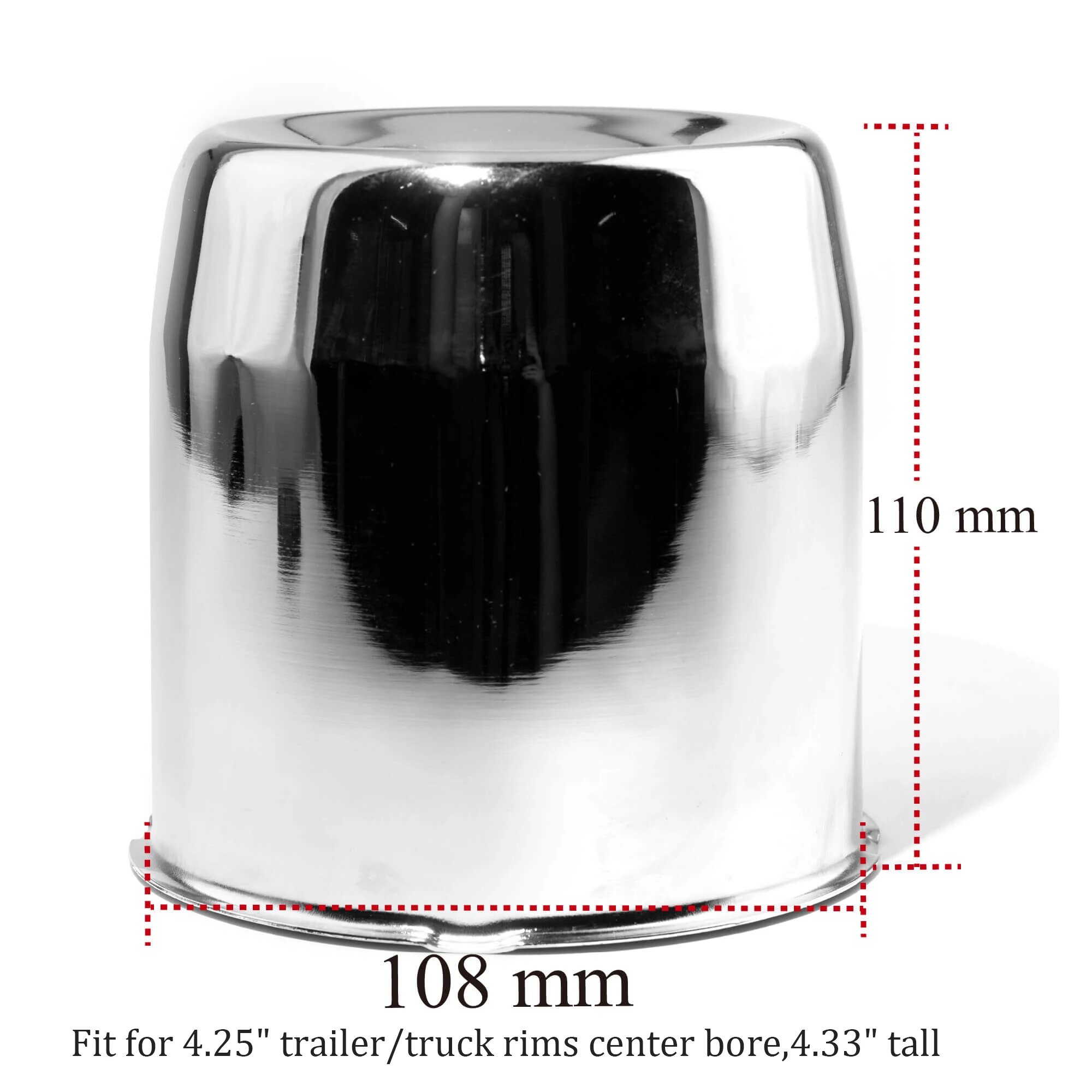 4 шт, 4,25 дюйма, 5,15 дюйма, 4,4 дюйма, 3,19 дюйма, 3,31 дюйма, 3,74 дюйма, 4,88 дюйма, 2,64 дюйма, 2,91 год, нажимные центральные крышки колес для прицепа/грузовика, хромированная крышка обода 20274034x4