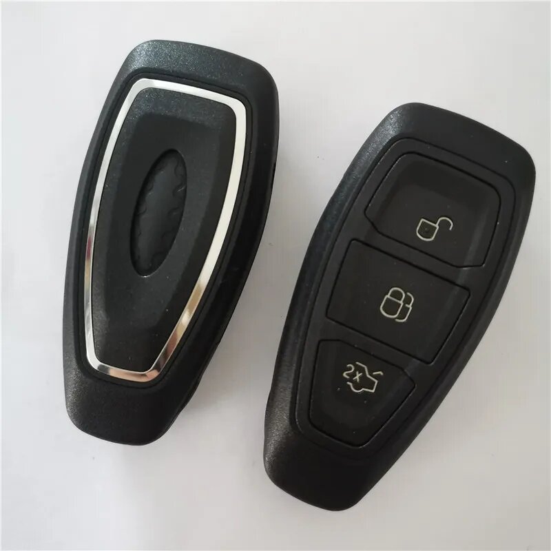 3 шт, 3 кнопки, удаленный корпус автомобильного ключа для Ford Focus C-Max Mondeo Kuga Fiesta B-Max, сменный титановый чехол без ключа