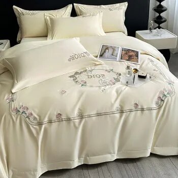 Комплект постельного белья, Поликоттон, Семейный, наволочки 48x74