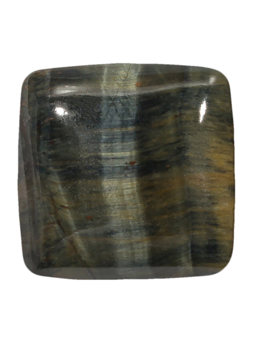 Кабошон Соколиный глаз 27х27х6 мм.