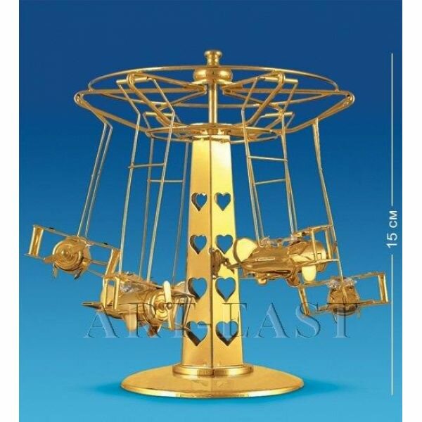 Фигурка Карусель с самолетами A8019 Crystal Temptations, Металл, кристалл