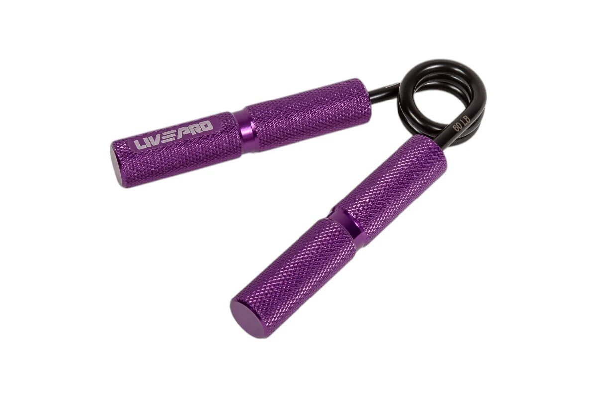 LIVEPRO Эспандер с алюминиевой ручкой сопротивление 63,5 кг цвет синий LP8285-140