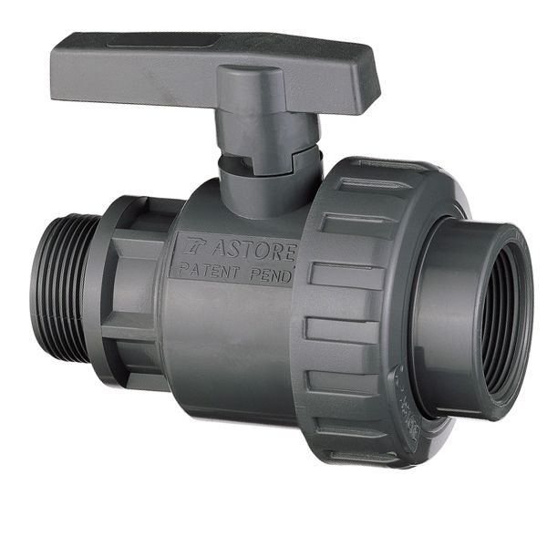 Кран шаровый ПНД 2х2 наружная-внутренняя резьба ASTORE