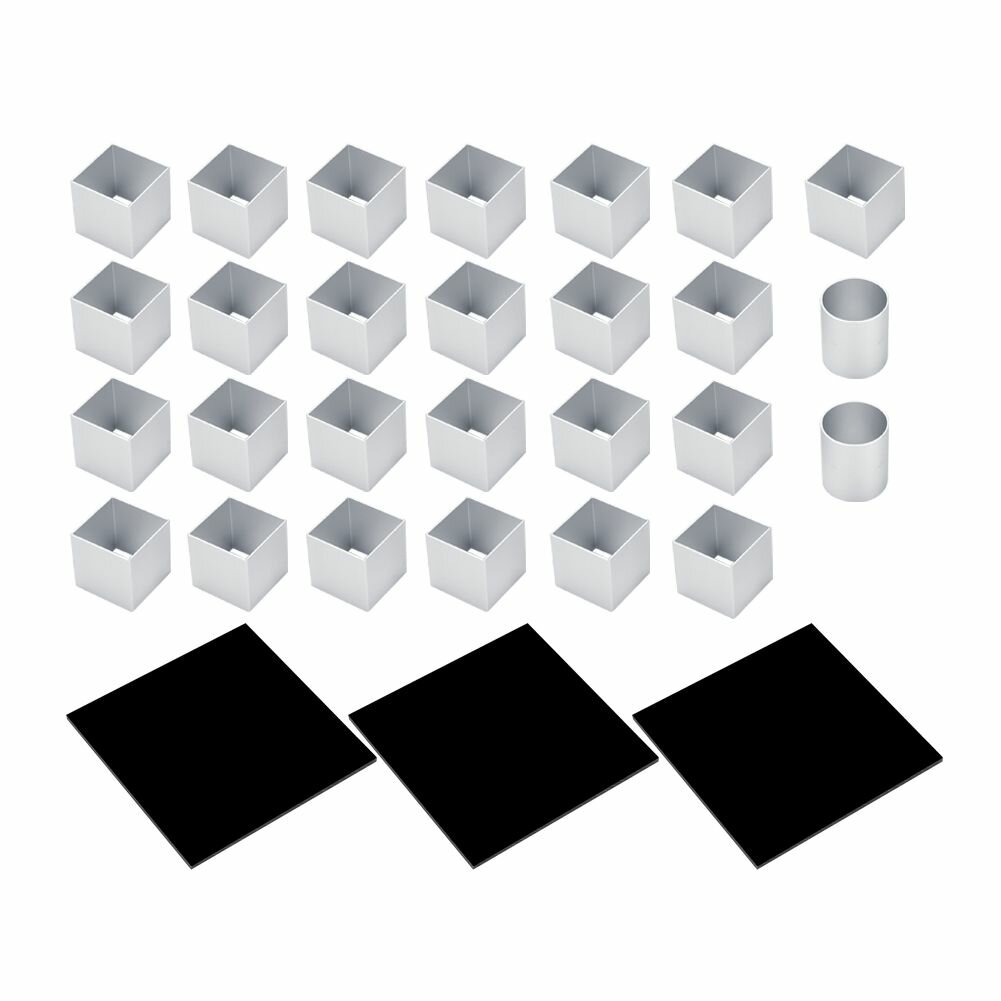 3D металлическая форма "Куб" для муссового торта, трехслойная.