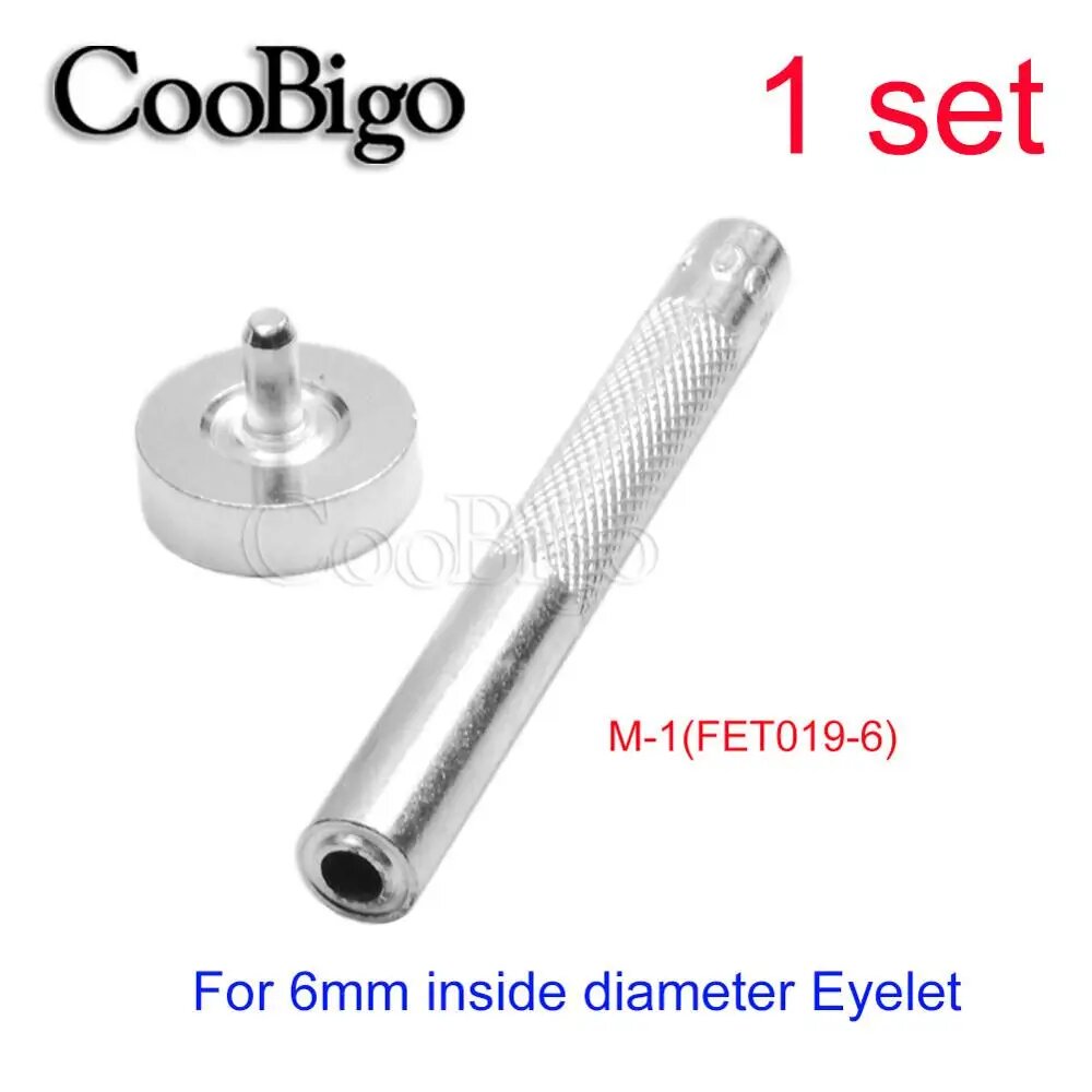 Комплект инструмента для установки люверсов из углеродистой стали 3-20 мм 6mm Eyelets Tool