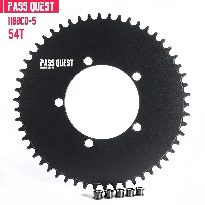 Pass Quest велозвездочка 110BCD овальная/круглая 42T-58T Round 110BCD-5 54T