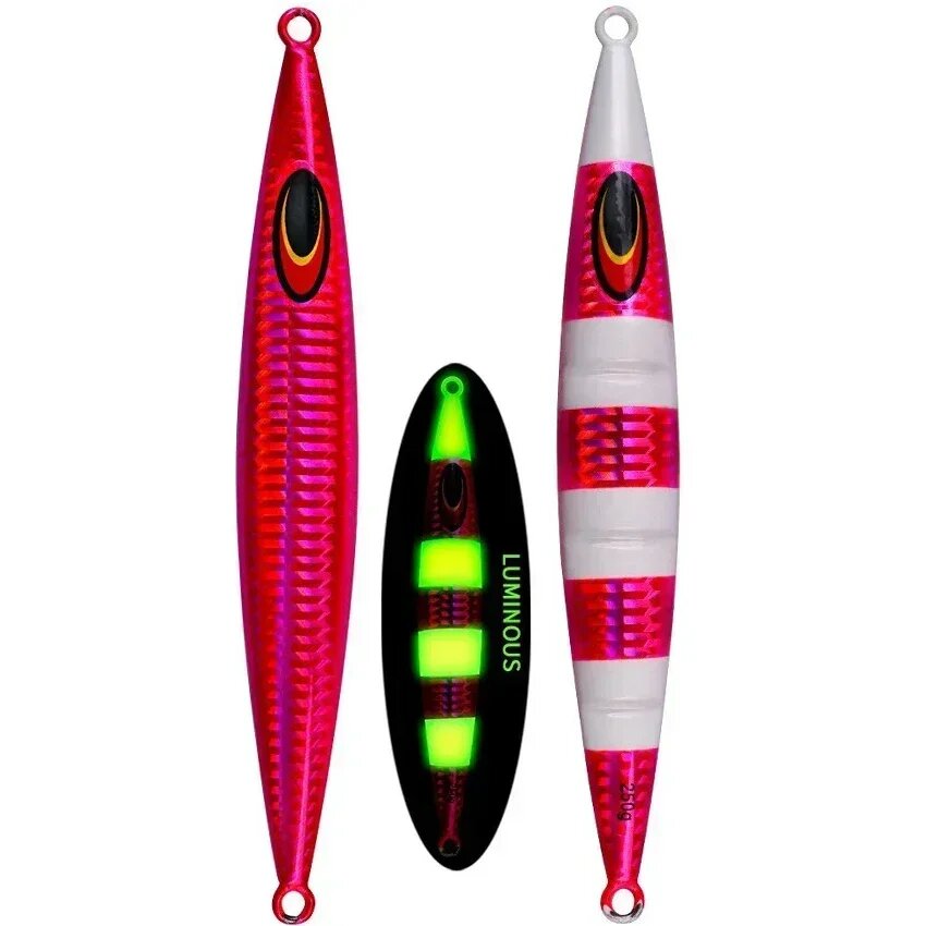 Металлическая светящаяся лодка для рыбалки Красный, 150g- 14.9cm, E Luminous