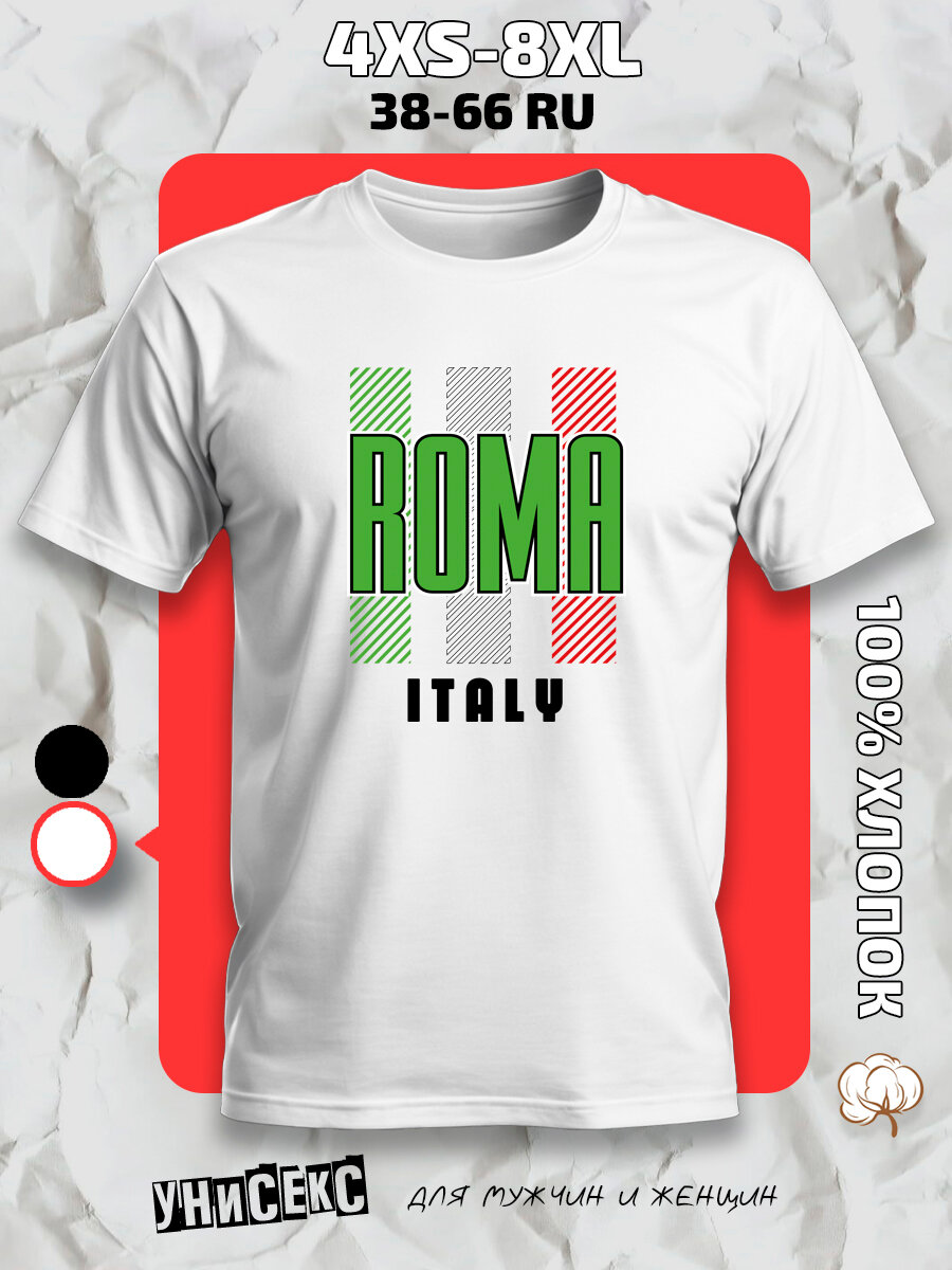 Футболка с принтом Рим Италия