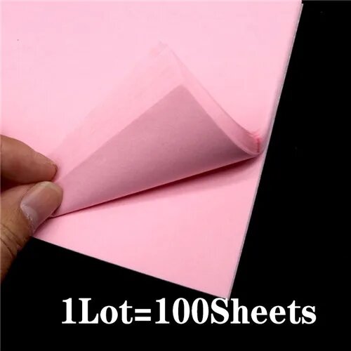 Крафт-бумага для рукоделия A4 100 листов Розовый, 100pcs Pink Paper