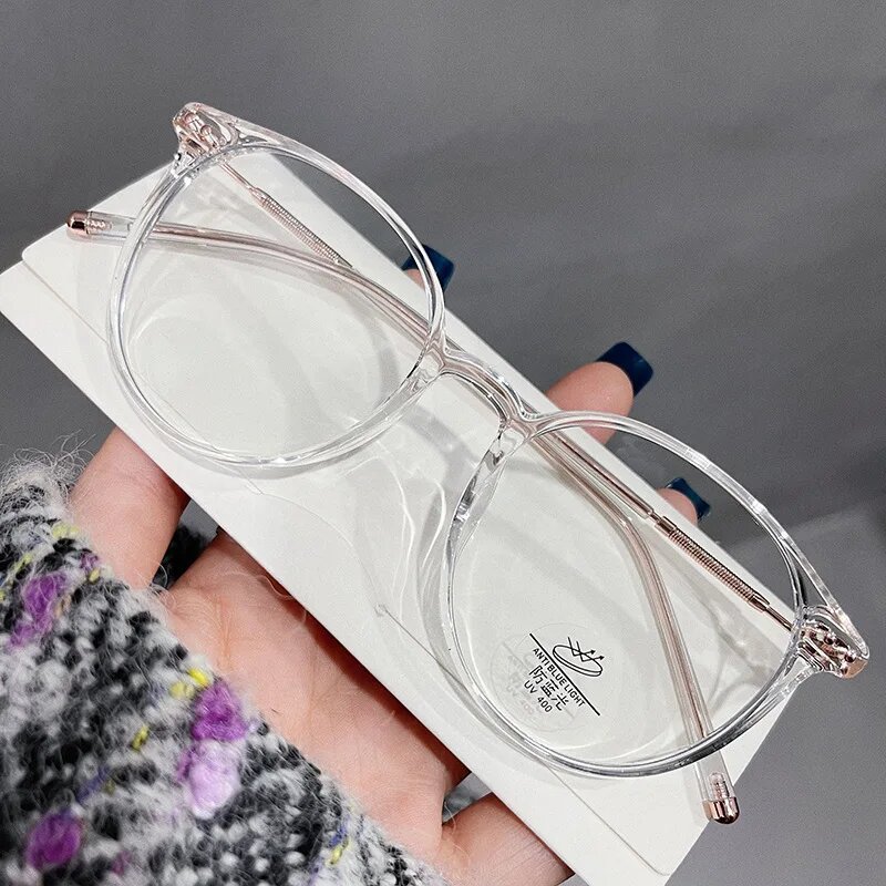 Glocco очки для близорукости TR90 с защитой от синего света clear, Myopia-500, Прозрачный