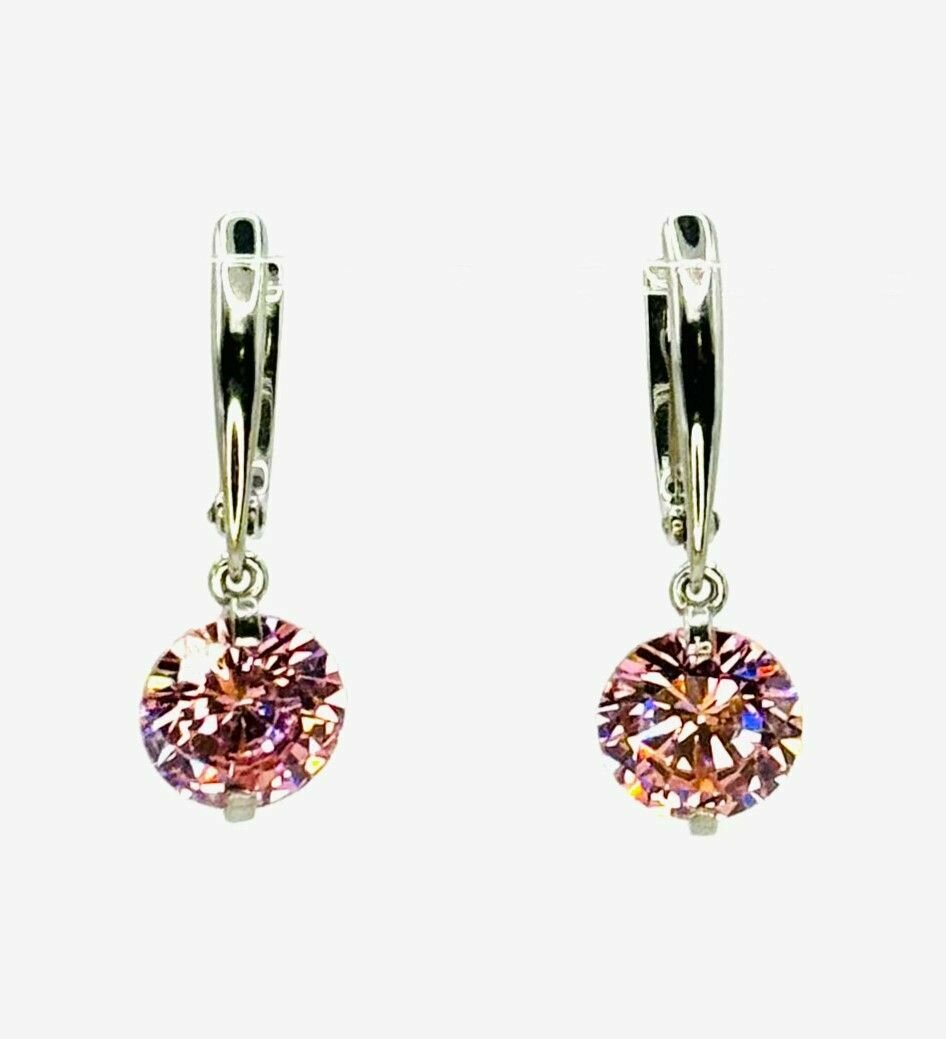 Набор серег, серебро, 925 проба, родирование, фианит