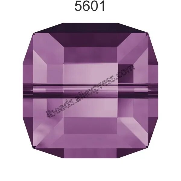 Фиолетовые хрустальные бусины Swarovski 5601, 8mm, Amethyst 204
