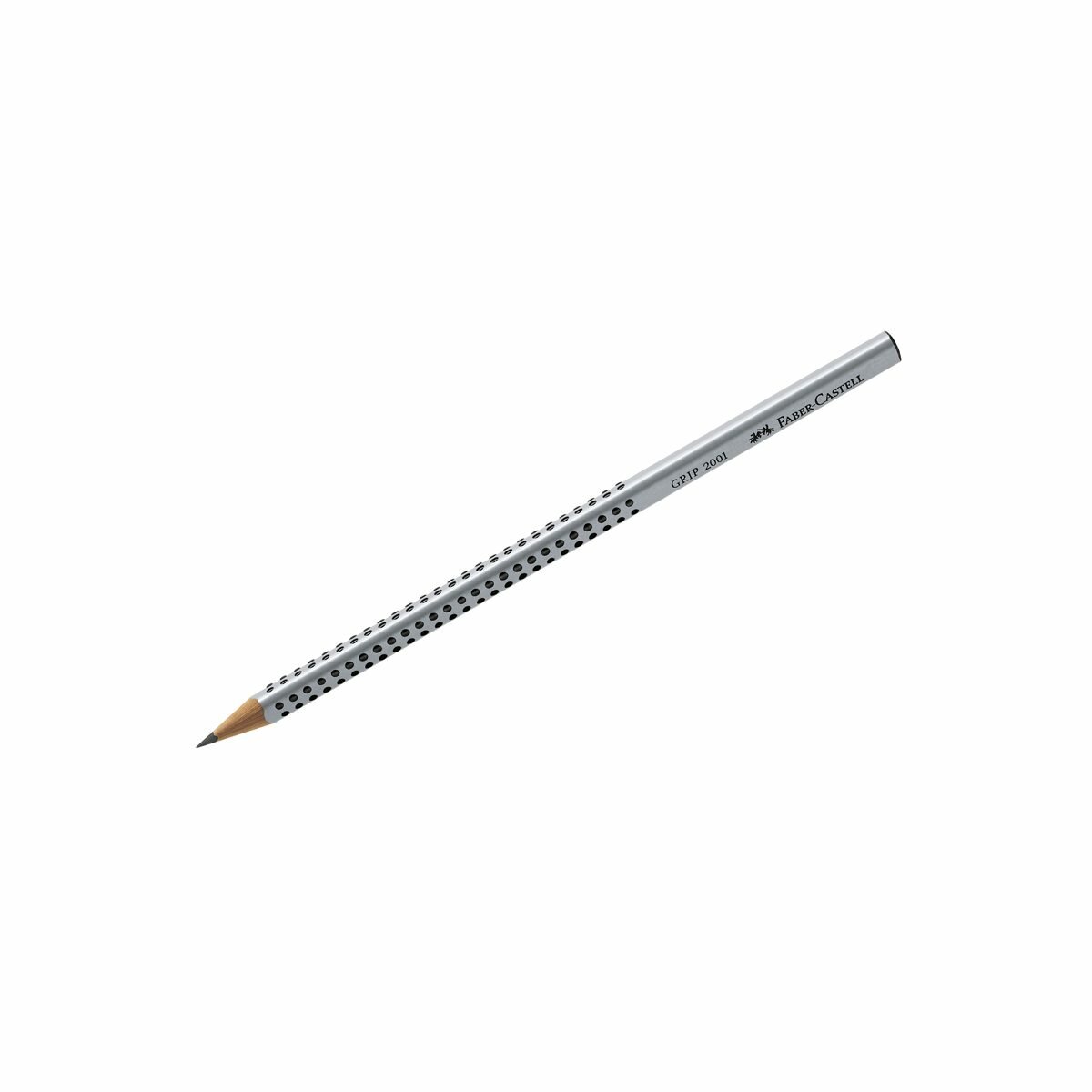 Карандаш чернографитный Faber-Castell Grip 2001 (2Н, трехгранный, без ластика, заточенный) (117012), 1шт.