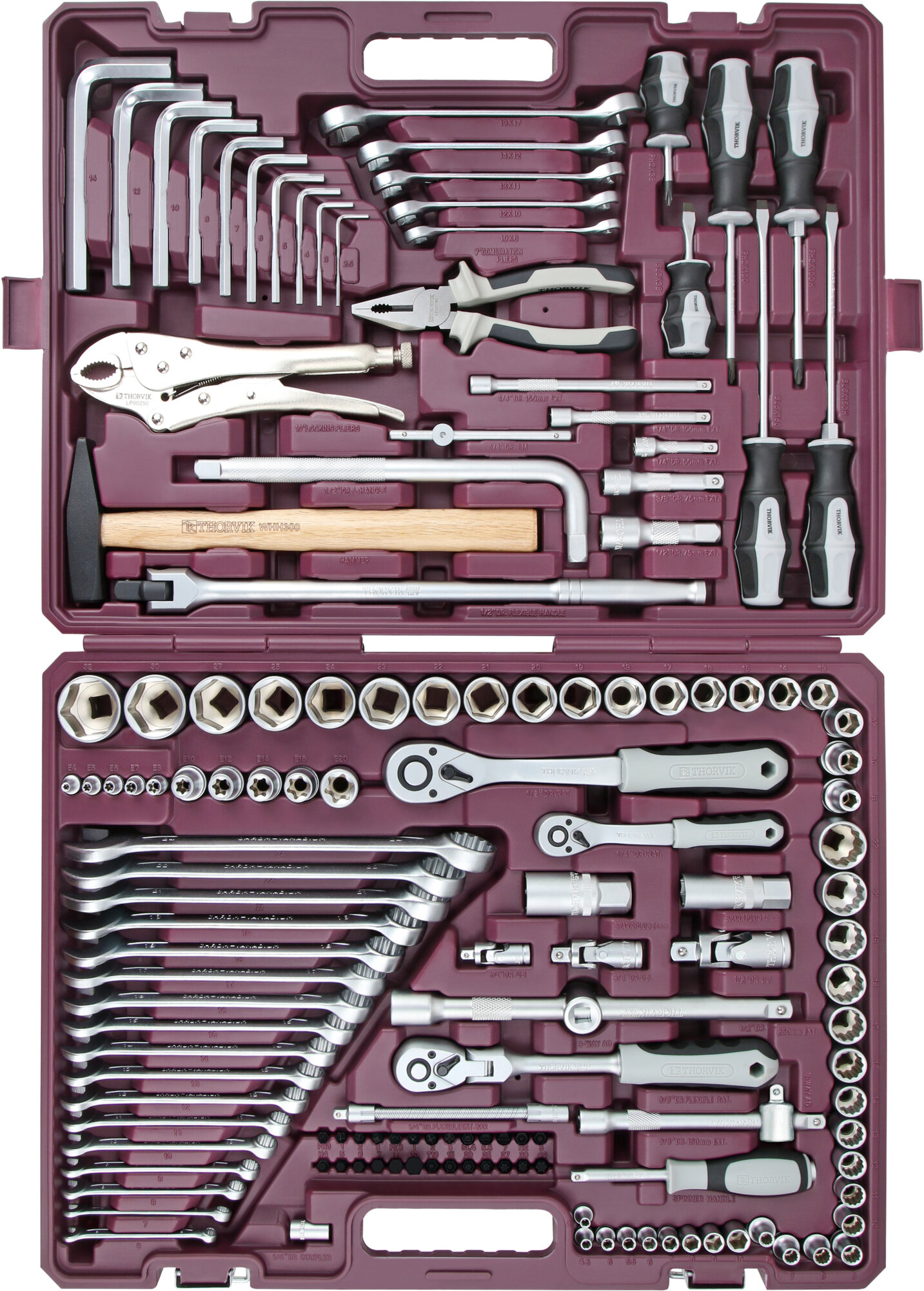 Набор инструмента 142 предмета Thorvik TS142, 54016