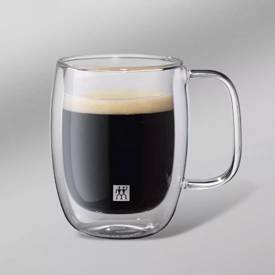 Набор чашек Zwilling Sorrento, для эспрессо, двойные стенки, стекло, прозрачные, 134мл, 2шт