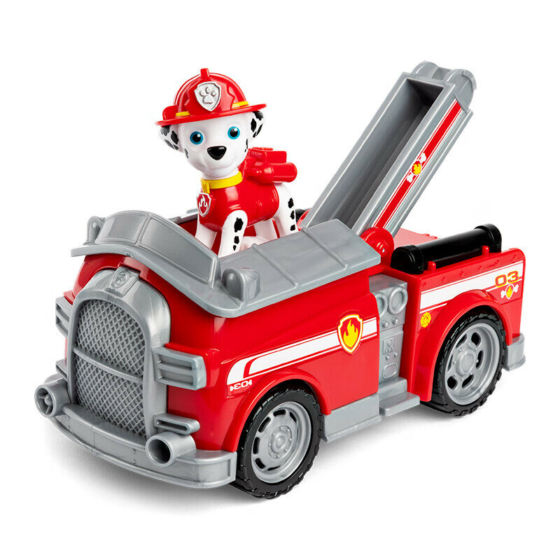 PAW PATROL Birthday Gift for Children, Boys And Girls, Toy Car, Big Rescue Vehicle Series - Fire Truck + Mao Mao