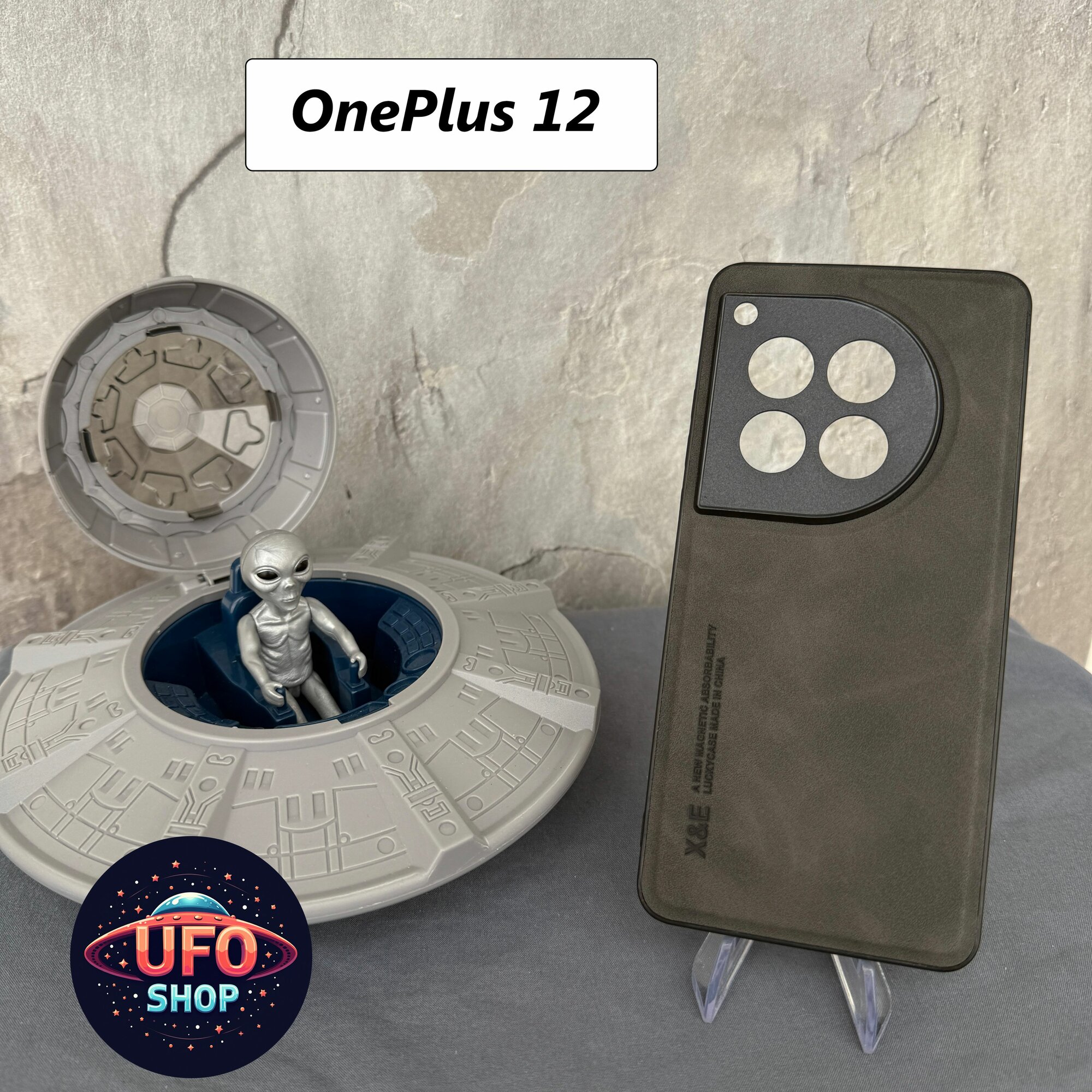 Чехол для Oneplus 12 / Ван Плас 12, Темно-cерый, 20002430