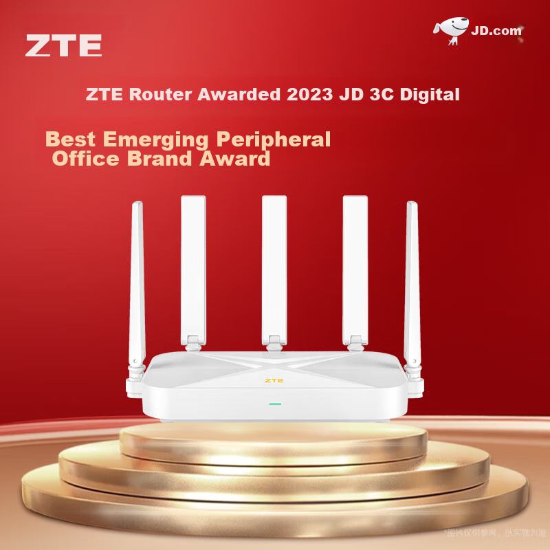 ZTE Xitian AX3000Pro+ Router, 5G Dual-Band Ultra-Gigabit Dual 2.5G Mesh Wireless Router, WIFI6, Gaming Router with Wall-Penetrating Large Coverage