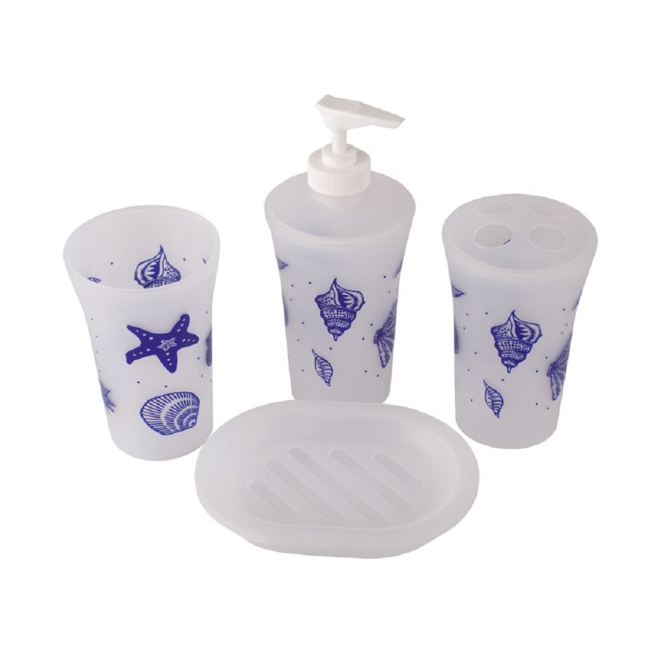 BRAND Набор ракушек, 4 предмета для декора интерьера в морском стиле для дома