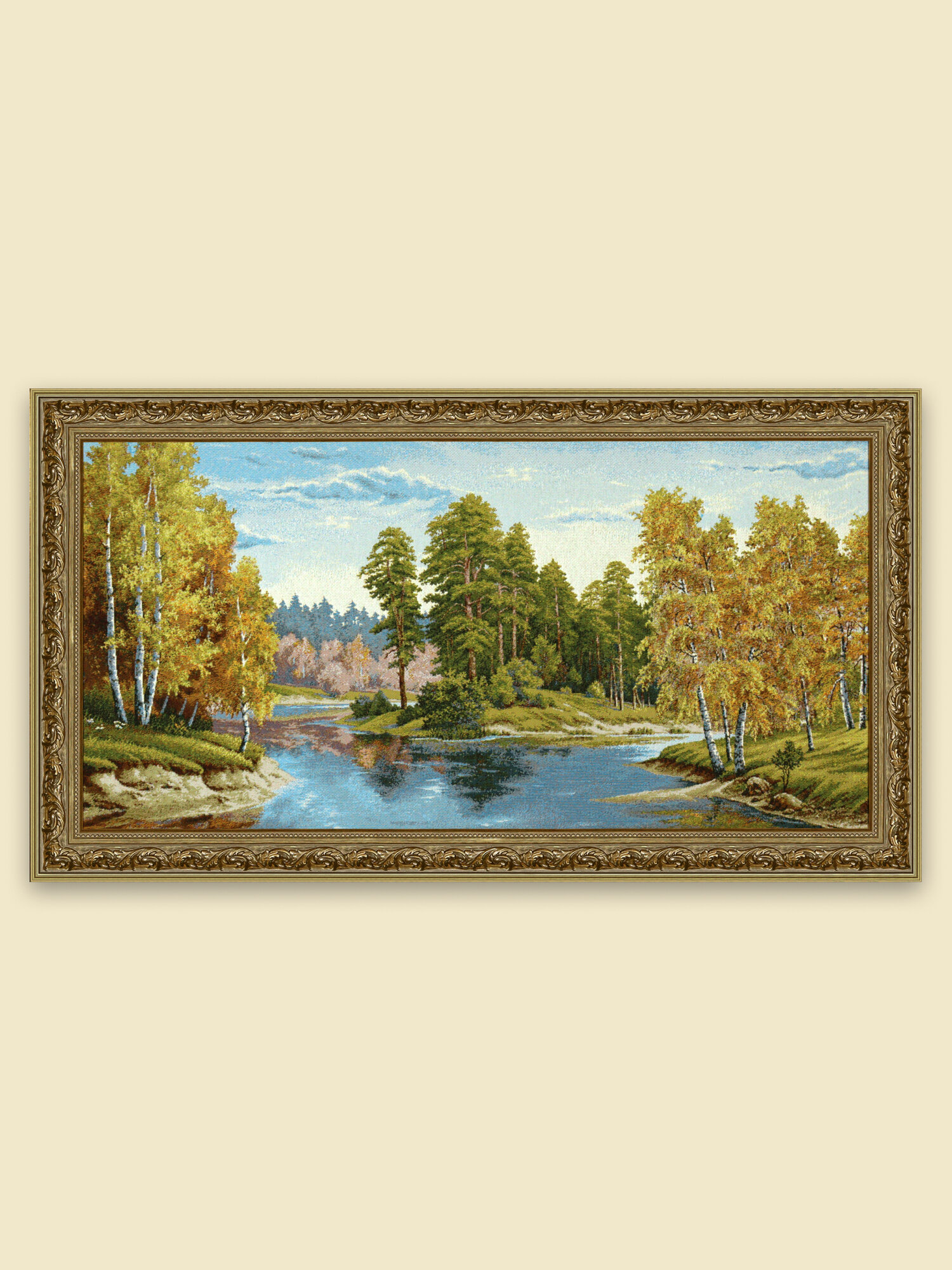 Картина из гобелена Декарт панно гобеленовое в раме на стену тканый гобелен