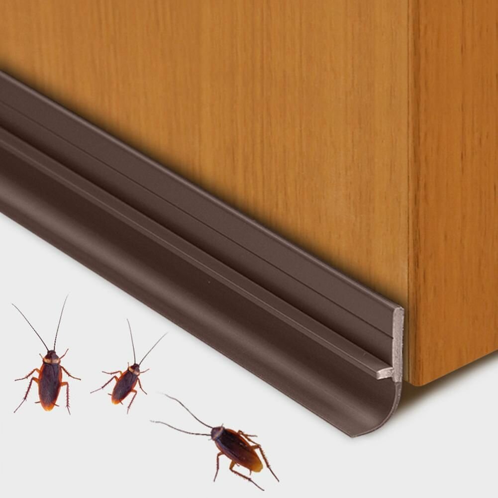 Уплотнитель для дверей самоклеящийся силиконовый, Защита от сквозняков и насекомых, для входной и межкомнатной дверей