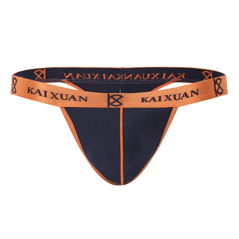 Мужские стринги WJ из нейлона и спандекса Оранжевый, XL, Dark blue