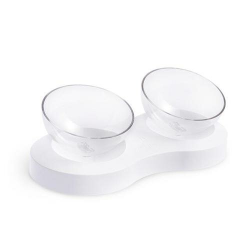 Домашний рог противоскользящий корм 1L Собака питьевая чаша Собака аксессуары Кошка Кормление Двухчашка Многофункциональный щенок Питьевой автомат