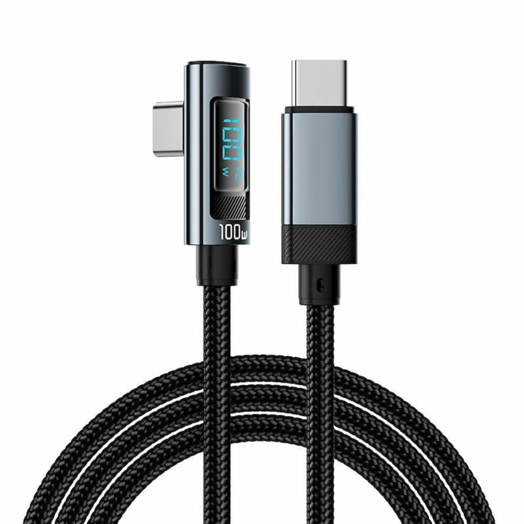 USB C Кабельный светодиодный дисплей плетен для повышения долговечности, 2m