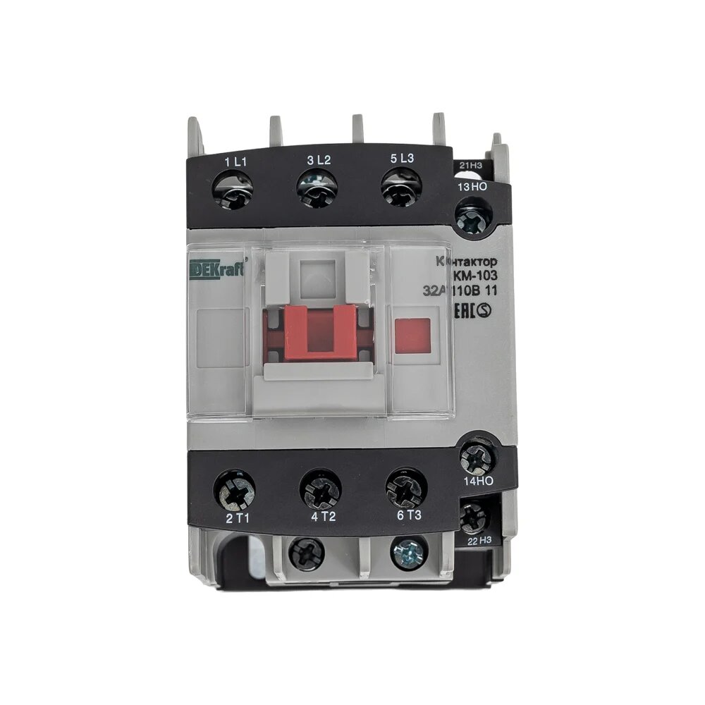 Контактор Dekraft, КМ103-032A-110B-11 AC3 22122DEK для управления электрическими цепями