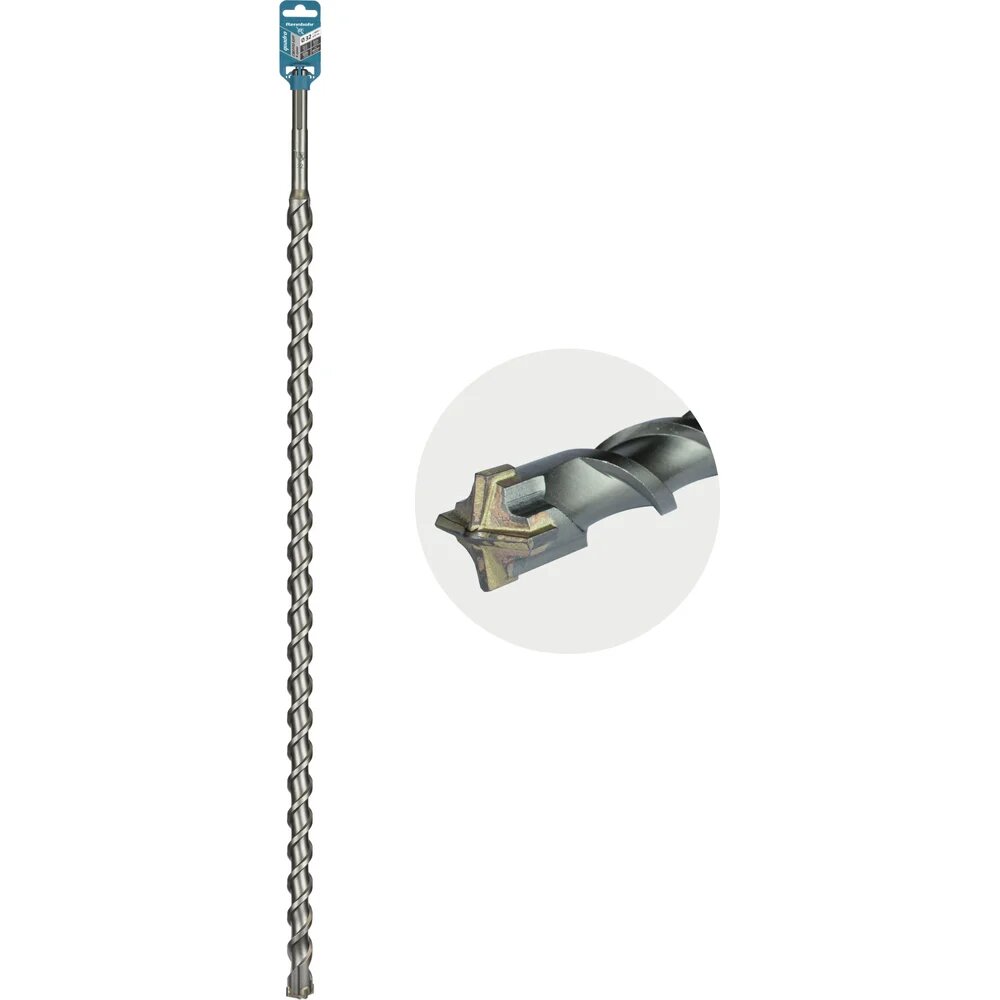 Бур, RENNBOHR, по бетону RENNBOHR Quadro SDS-Max 4 грани 32x1000/870 мм 723210, работ больших объемов и, Линейка