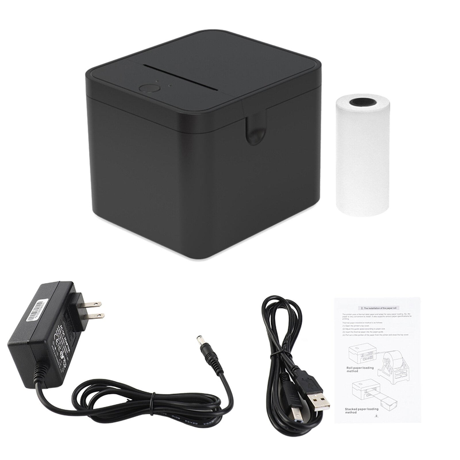 Принтер квитанции Compact Portable USB BT Высокоскоростная печать 58 -мм тепловизионное принтер для доставки Business Restaurant Kitchen