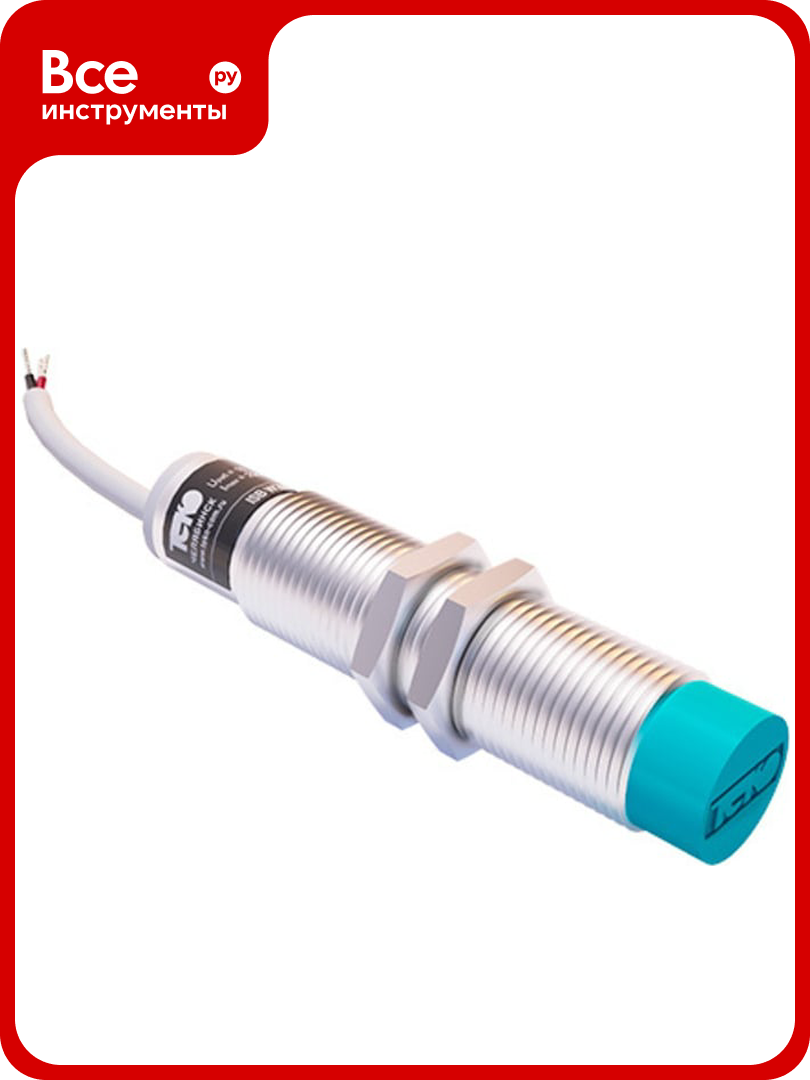 Индуктивный датчик теко ISN E2A-31P-4-LZ Sn=4 мм, корпус М12x1 алюминий не заподлицо, 10 . 30 DC NO PNP, IP67, подк