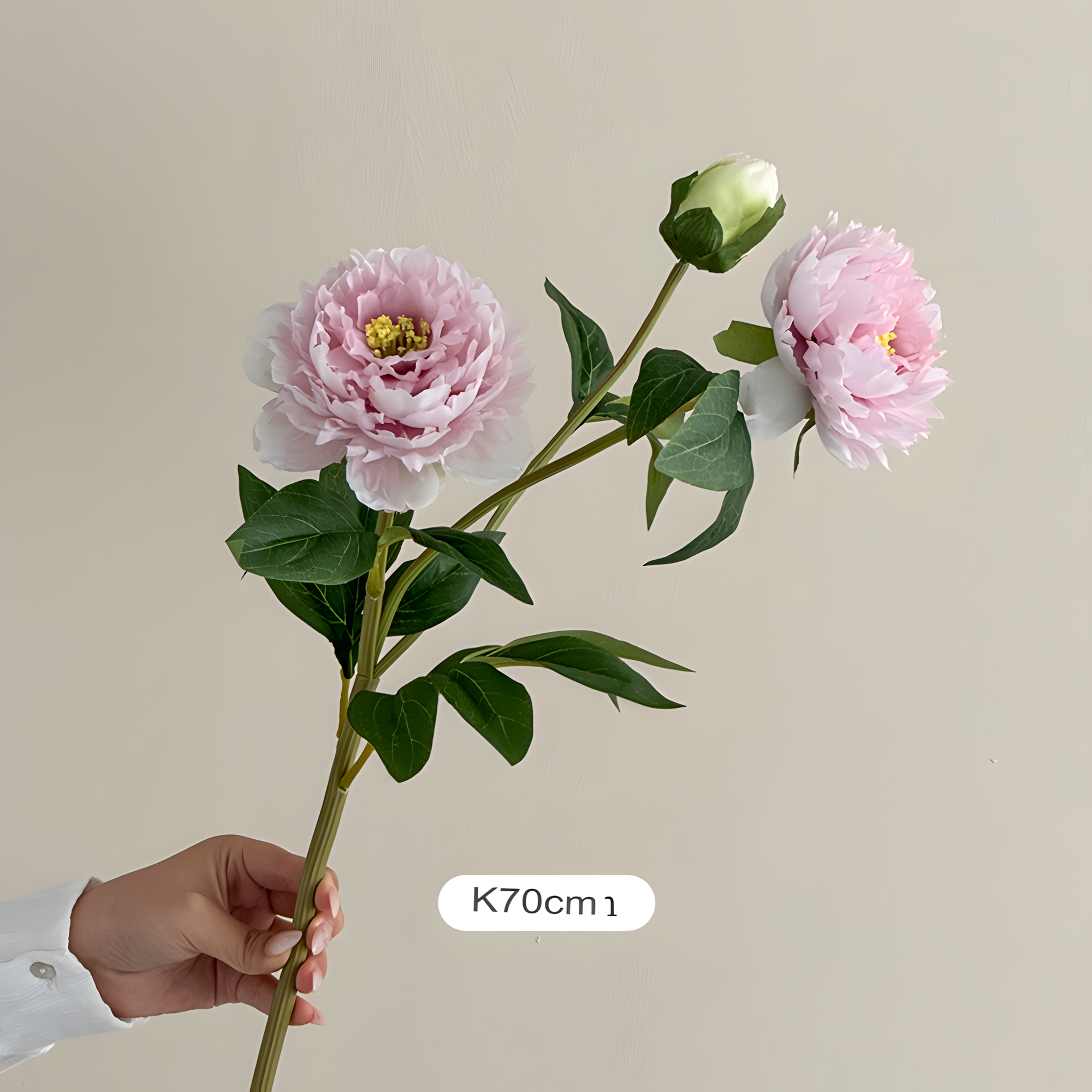 Пион светло-фиолетовый (1 шт, 3 бутона) #искусственныйцветок #сиреневыйпион #нежность