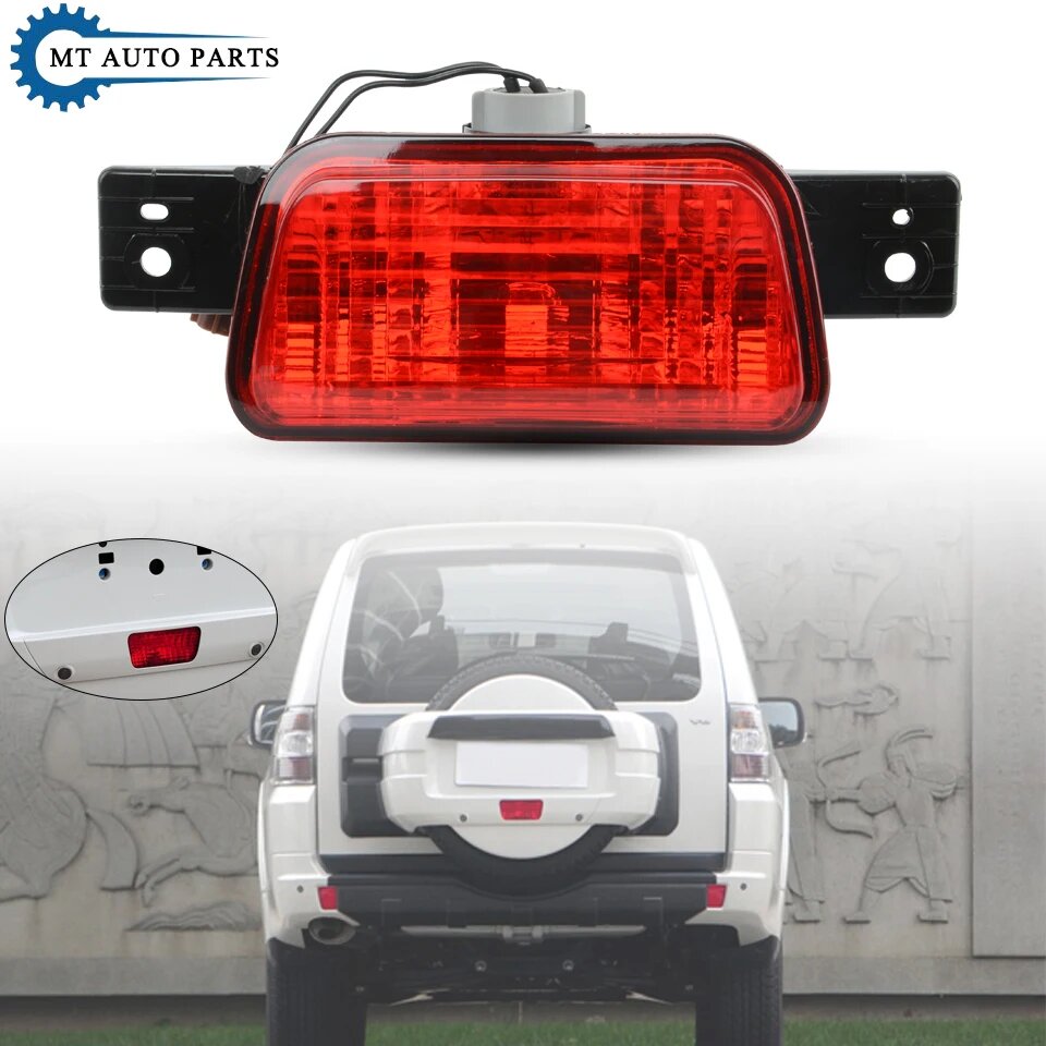 MTAP для Mitsubishi Pajero Shogun Montero 2007 2008 2009 2010 2011-2015, задняя противотуманная фара, противотуманная фара, крышка запасного колеса, защитная лампа