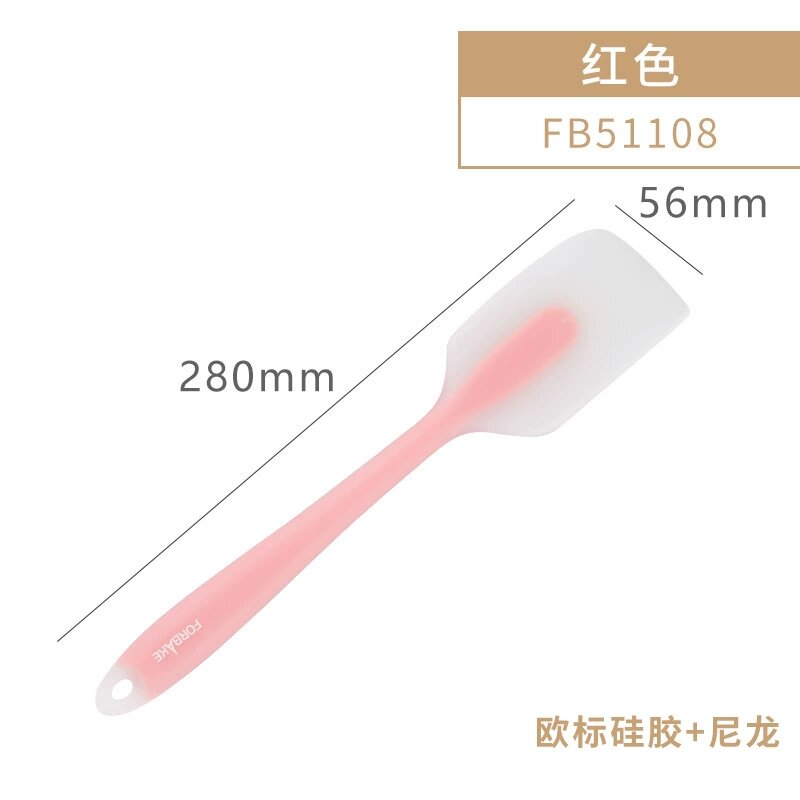 Fabeike FB51108 Силиконовая лопатка для выпечки, гибкая лопасть, термостойкая