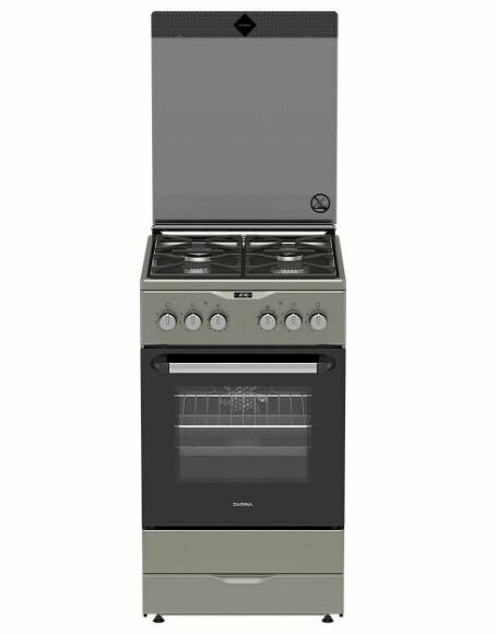 Плита комбинированная Darina PL KM241 311 1X, нержавеющая сталь