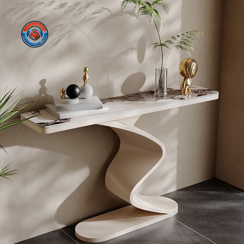 Консольный стол в прихожую, узкий мебельный столик для коридора, компактная консоль под зеркало и ключи, современная entryway мебель