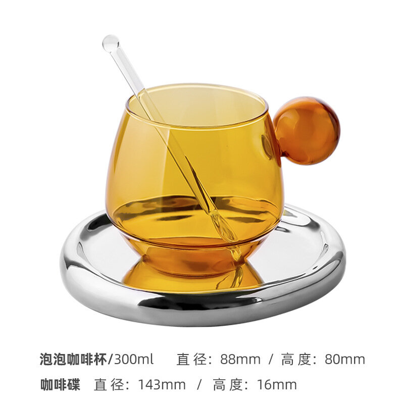 Дизайнерский нишевый набор из высококачественной легкой роскоши: чашка и блюдце для латте, изысканный британский набор для послеобеденного чая