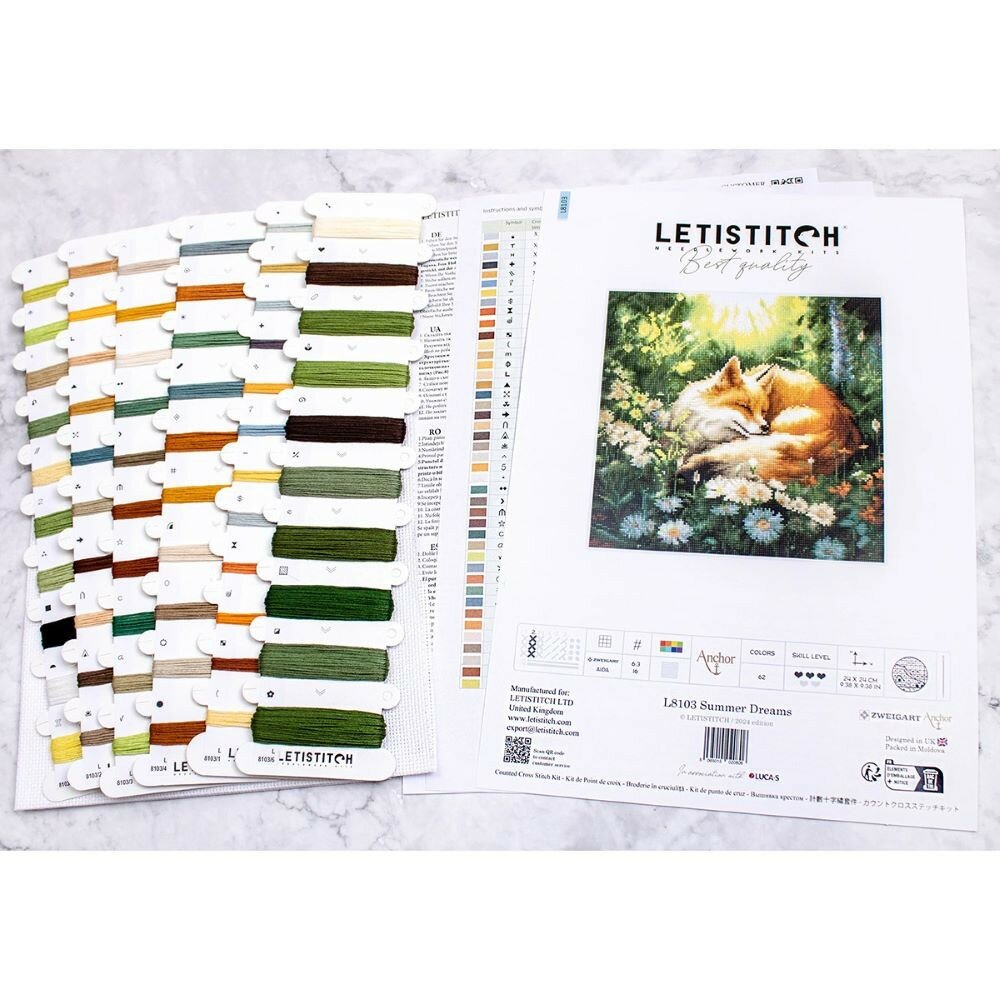 Вышивка Полная, "Летние мечты" 16 Aida Letistitch (Россия) арт. L8103 — фото 1