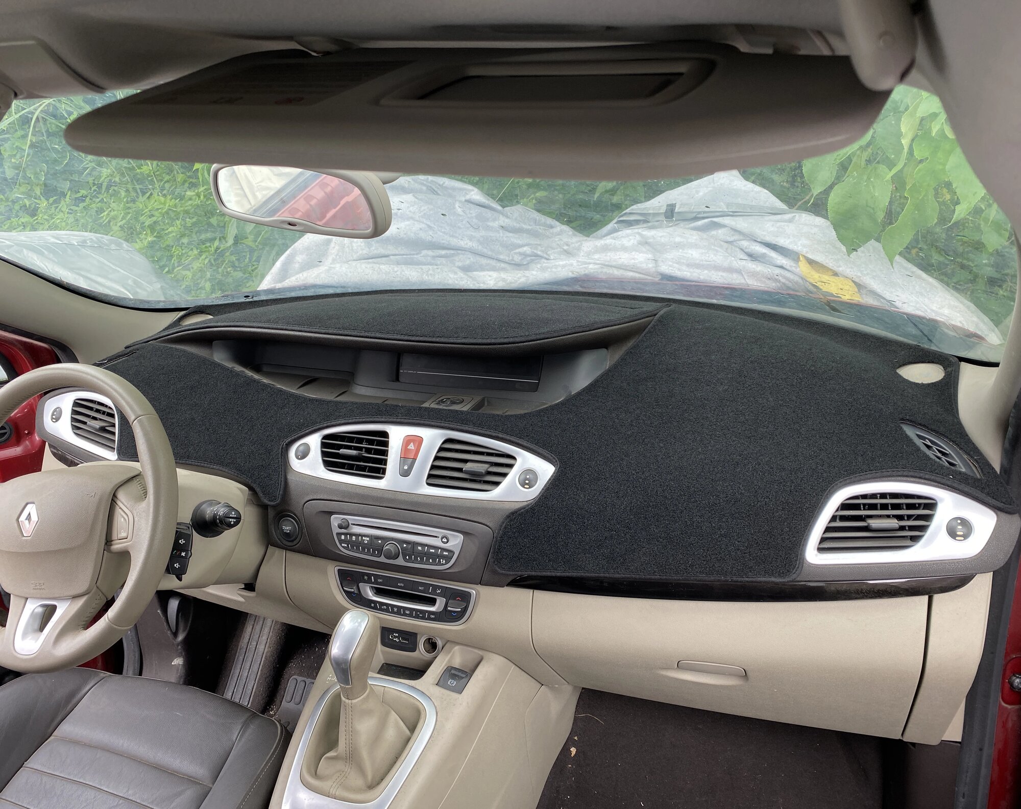 Накидка на приборную панель для Renault Scenic 2011-2013, накидка с солнцезащитным козырьком, коврик Left