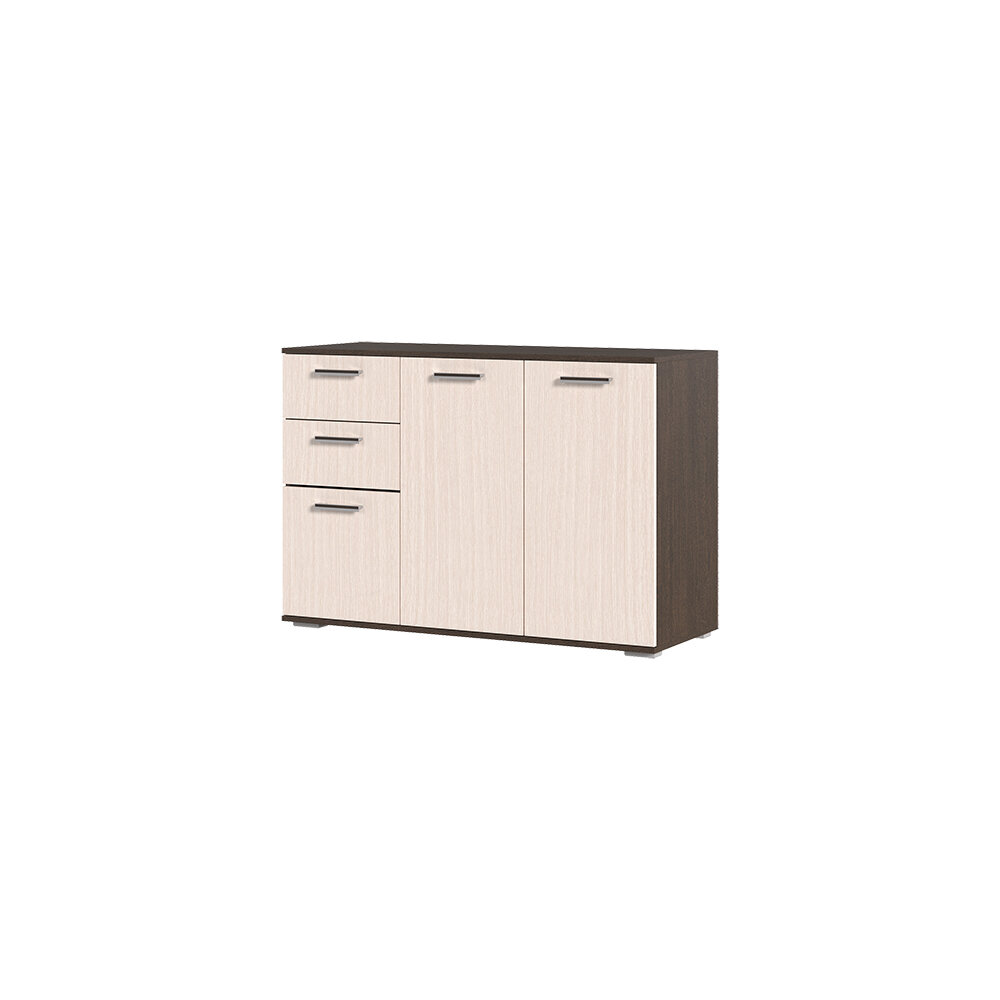 Комод для одежды с ящиками К-3 120,0х83,0х46,0 см, венге/дуб белфорд