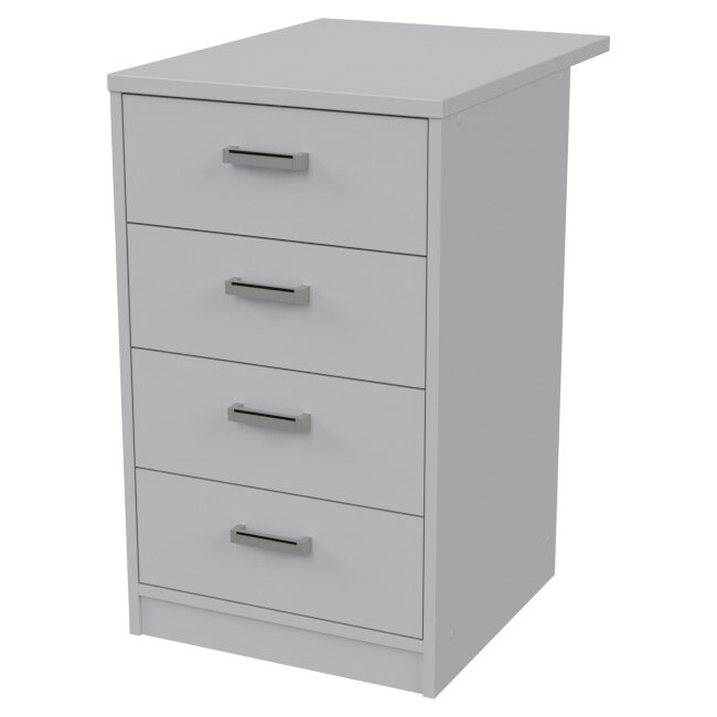 Тумба Меб-фф Офисная тумба приставная ТС-27+С29+С-19 цвет Серый 45/60/76 см