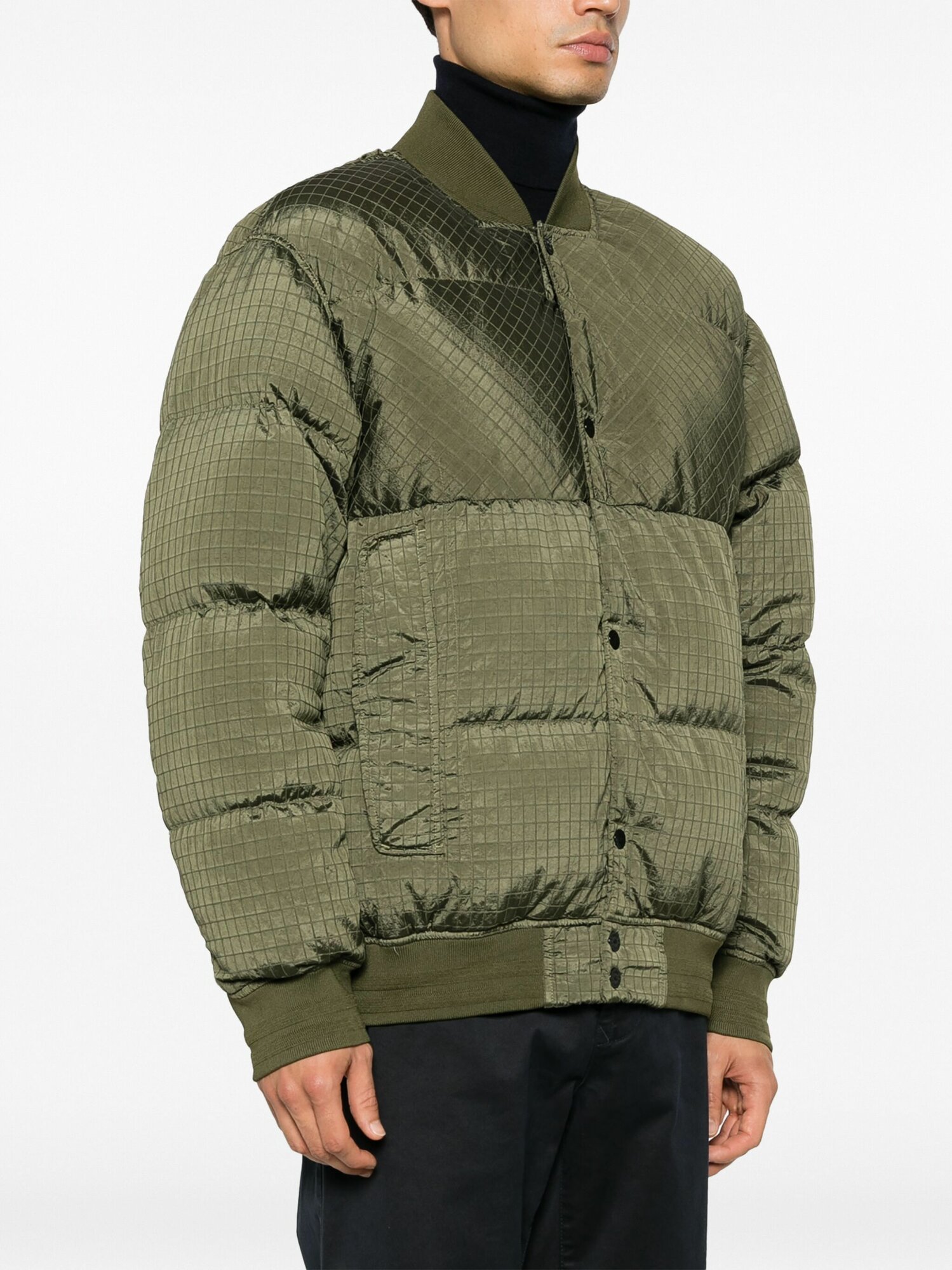 Пуховик Stone Island Compass, размер M, green — фото 1