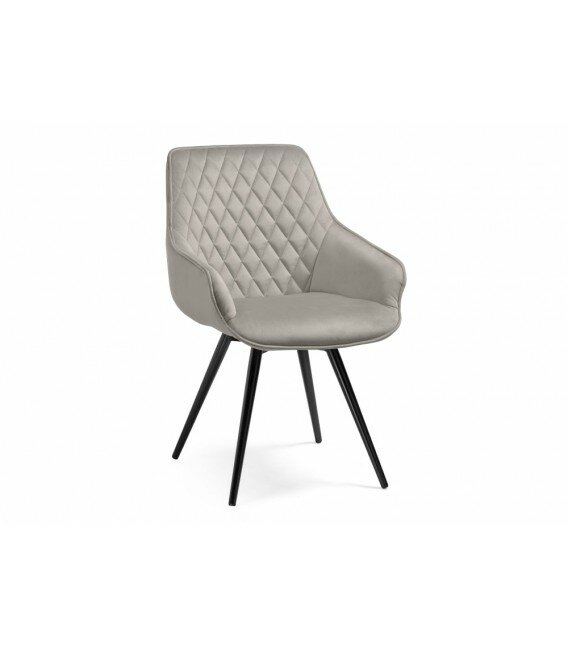 Кресло крутящееся Emir серый / черный глянец 566496