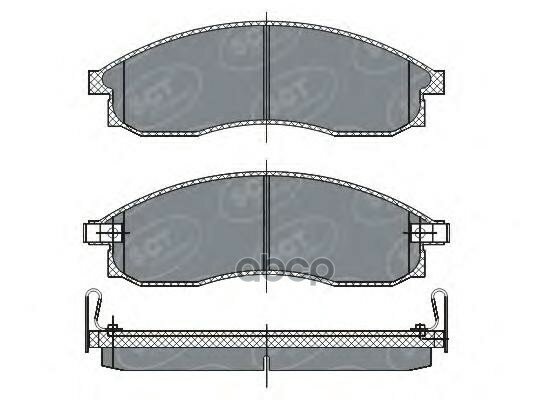 Колодка Тормозная "Sct" Nissan Maxima 91-00/Mitsubishi L200 96-07 Перед. (В Уп. 4Шт.) SCT арт. SP263
